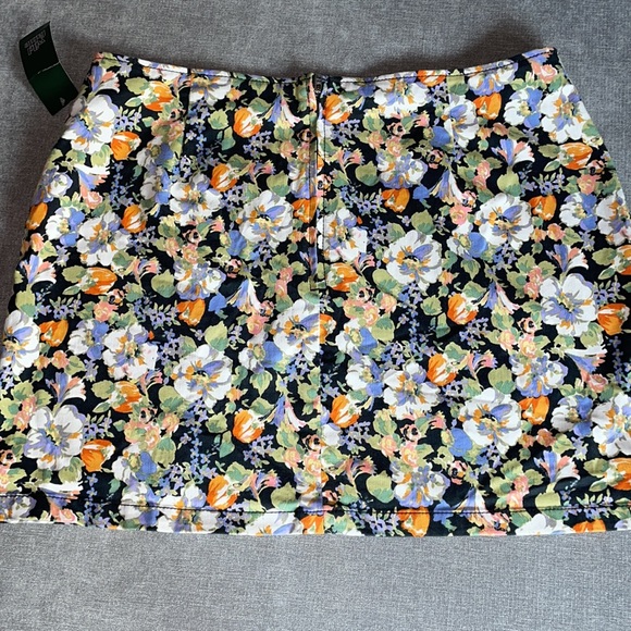 wild fable | Skirts | Wild Fable Front Seamed Denim Black Floral Mini ...